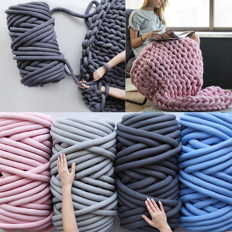 Super Chunky Merino Wool Yarn for Hand Knitting Blanket – KnitFirst