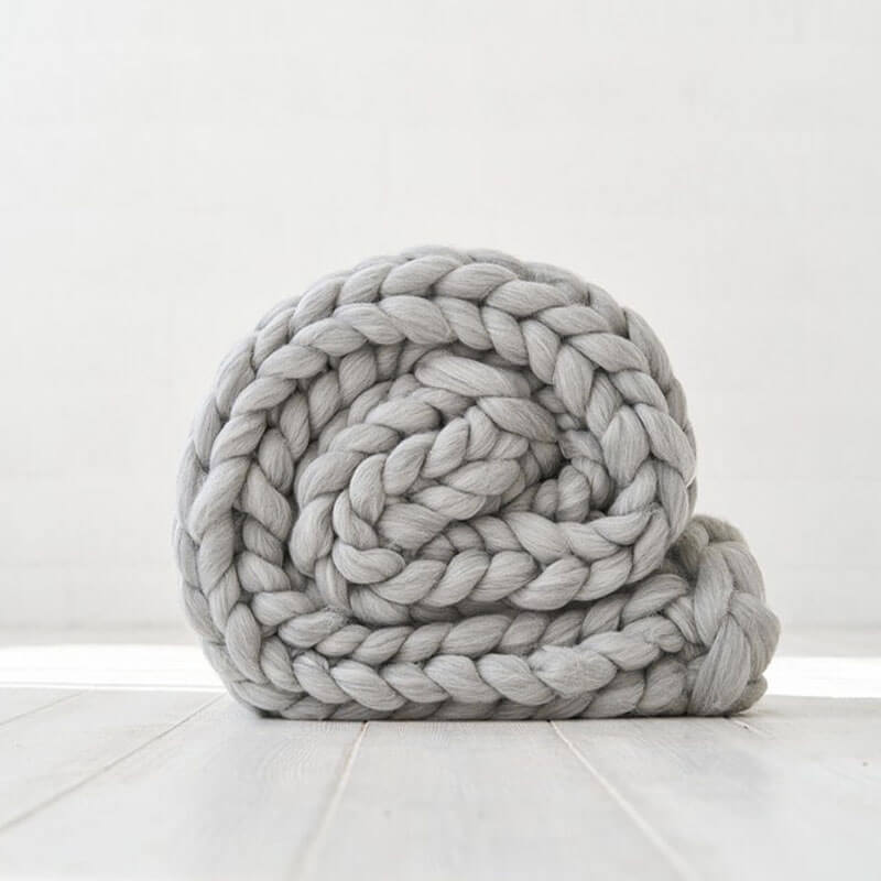 chunky knitted blanket | chunky knit blanket | big knit blanket | giant ...
